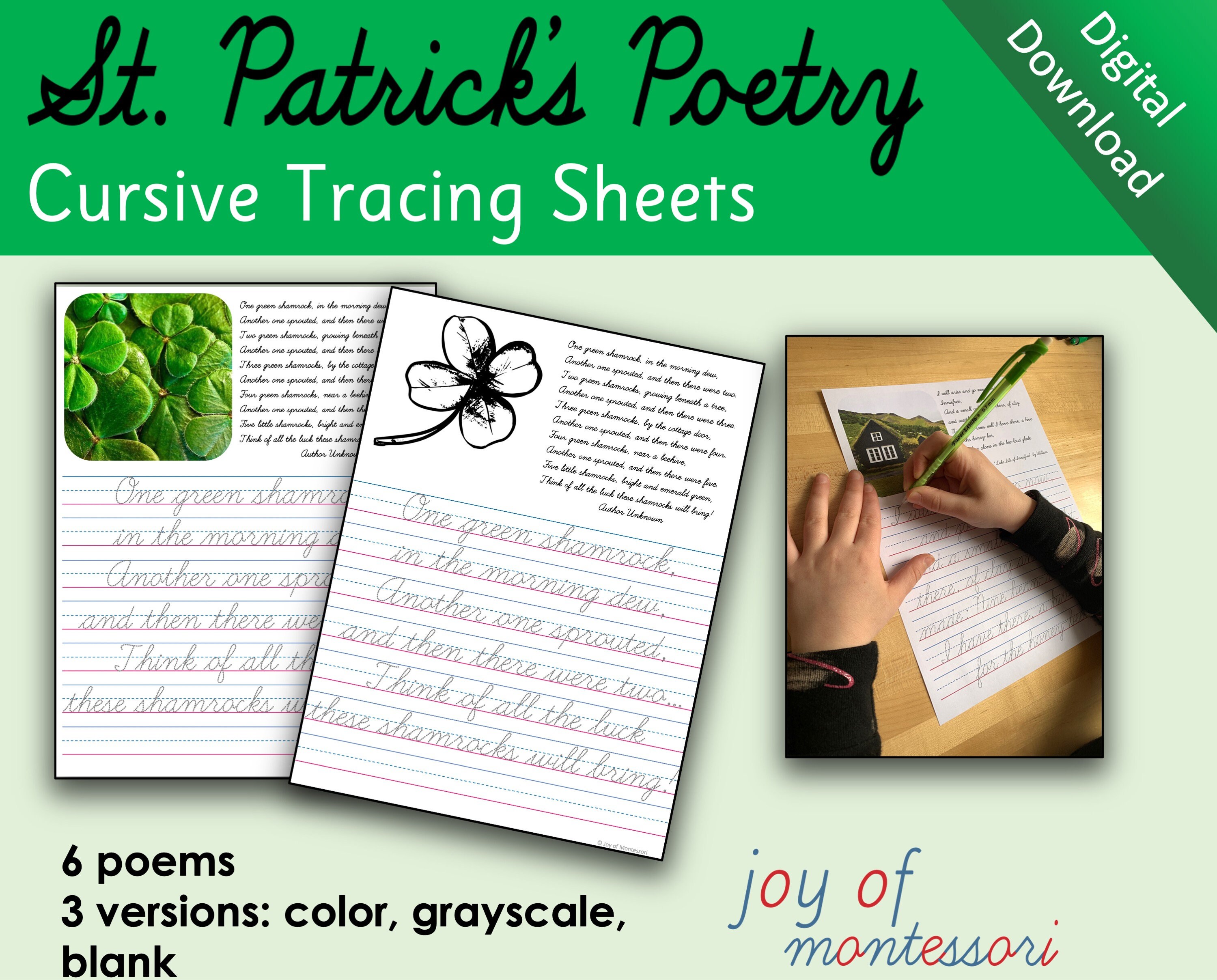 Cursive Practice Paragraphs - Etsy