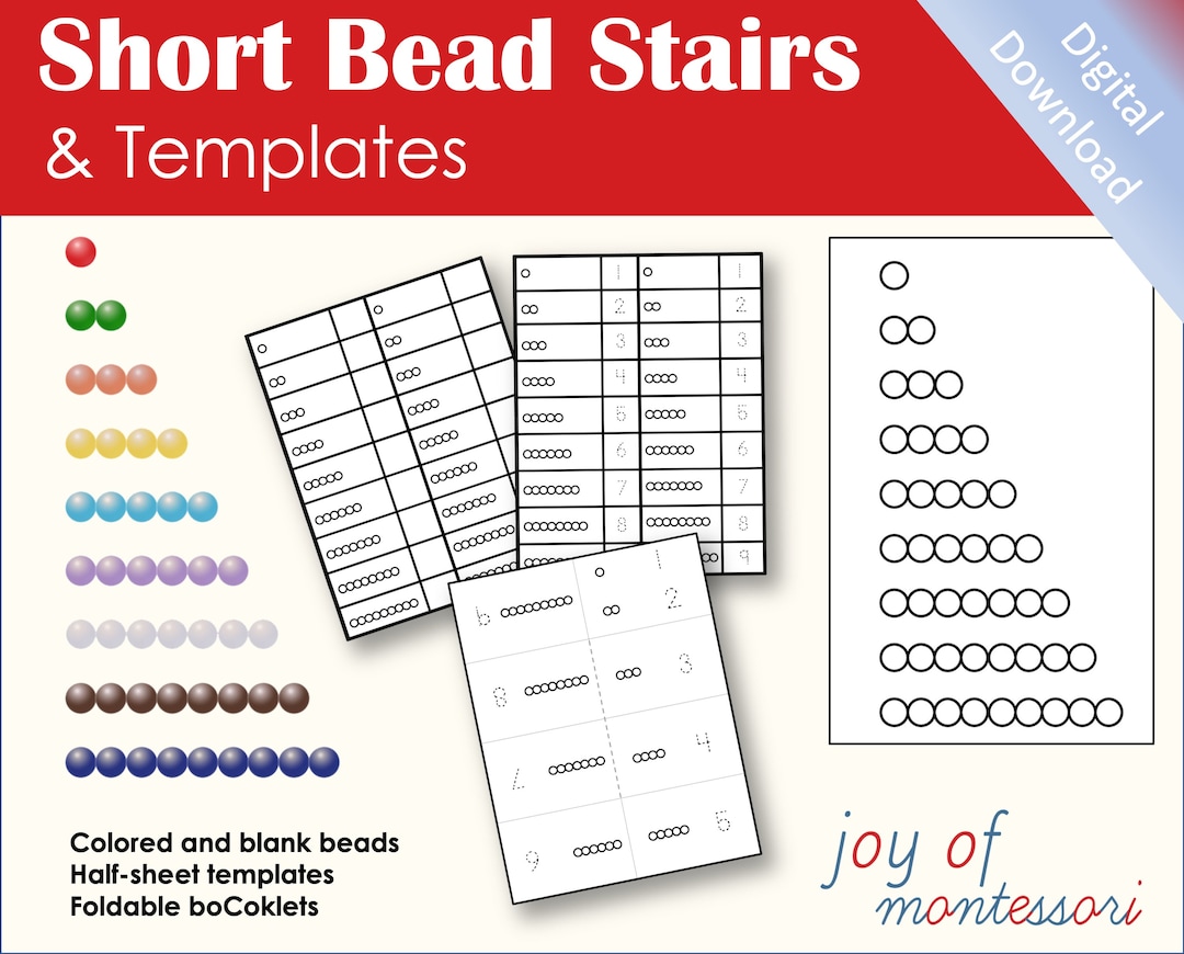 Short Bead Stair Montessori - Etsy