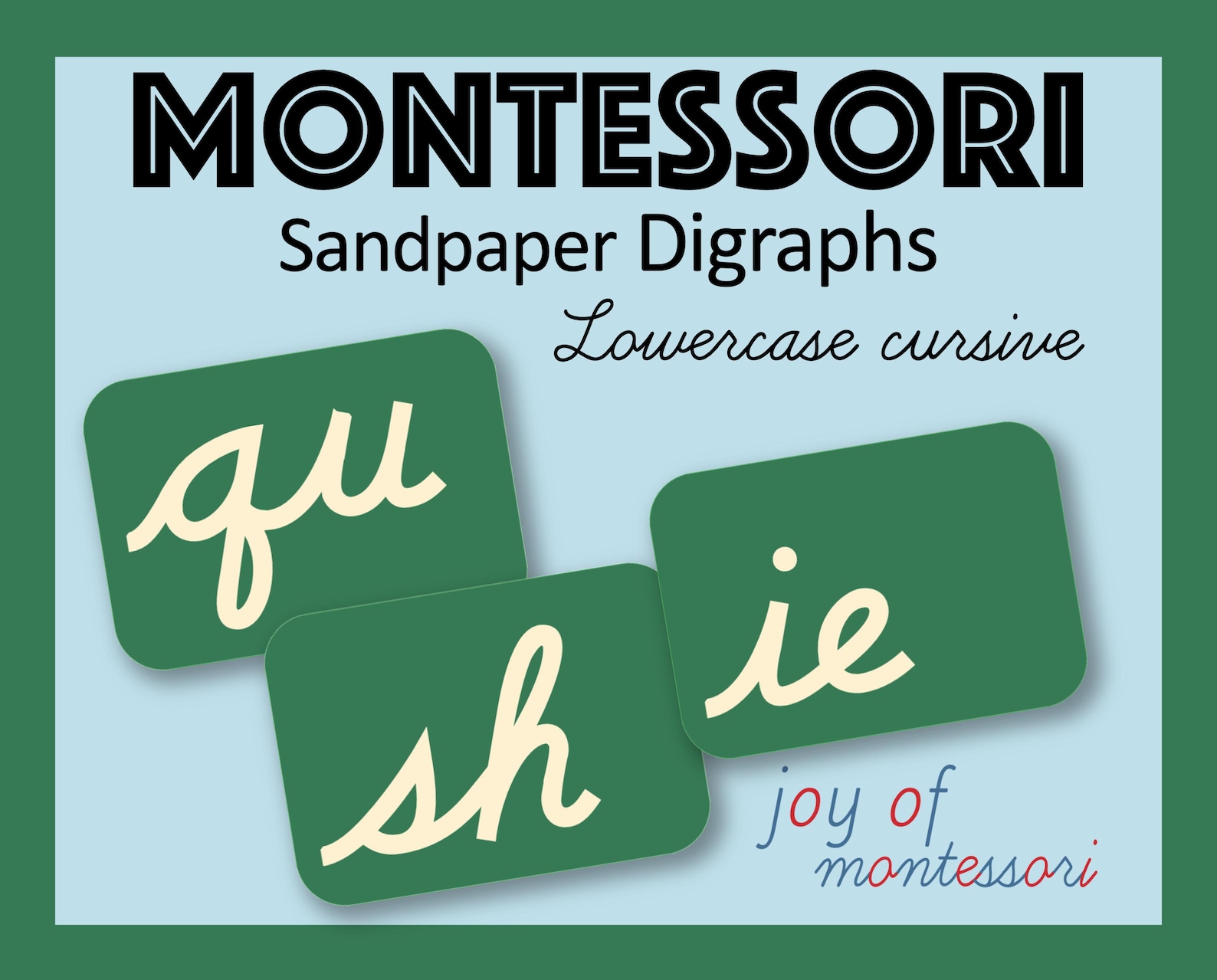 Lowercase Cursive Sandpaper Digraphs, DIY Sandpaper Digraphs ...