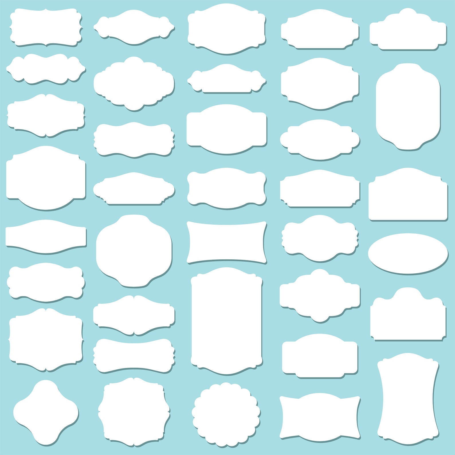 Patches Shapes Ai File Illustrator - Etsy