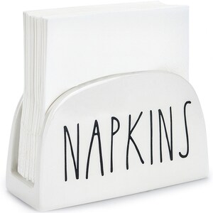 Ceramic Napkin Holder for Cocktail or Dinner Napkins Cute Stoneware ...