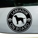 Labrador on Board, Car Window Vinyl Decal. - Etsy