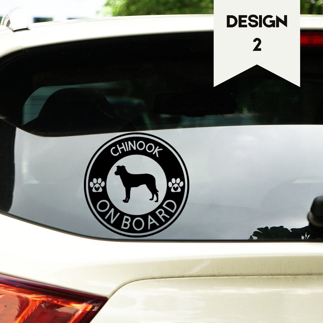 Chinook on Board, Car Window Vinyl Decal. - Etsy