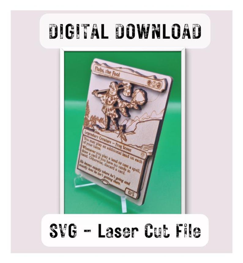 Flubs the Fool | Magic-inspired Layer Art | Laser Cut Card SVG - 2 ...
