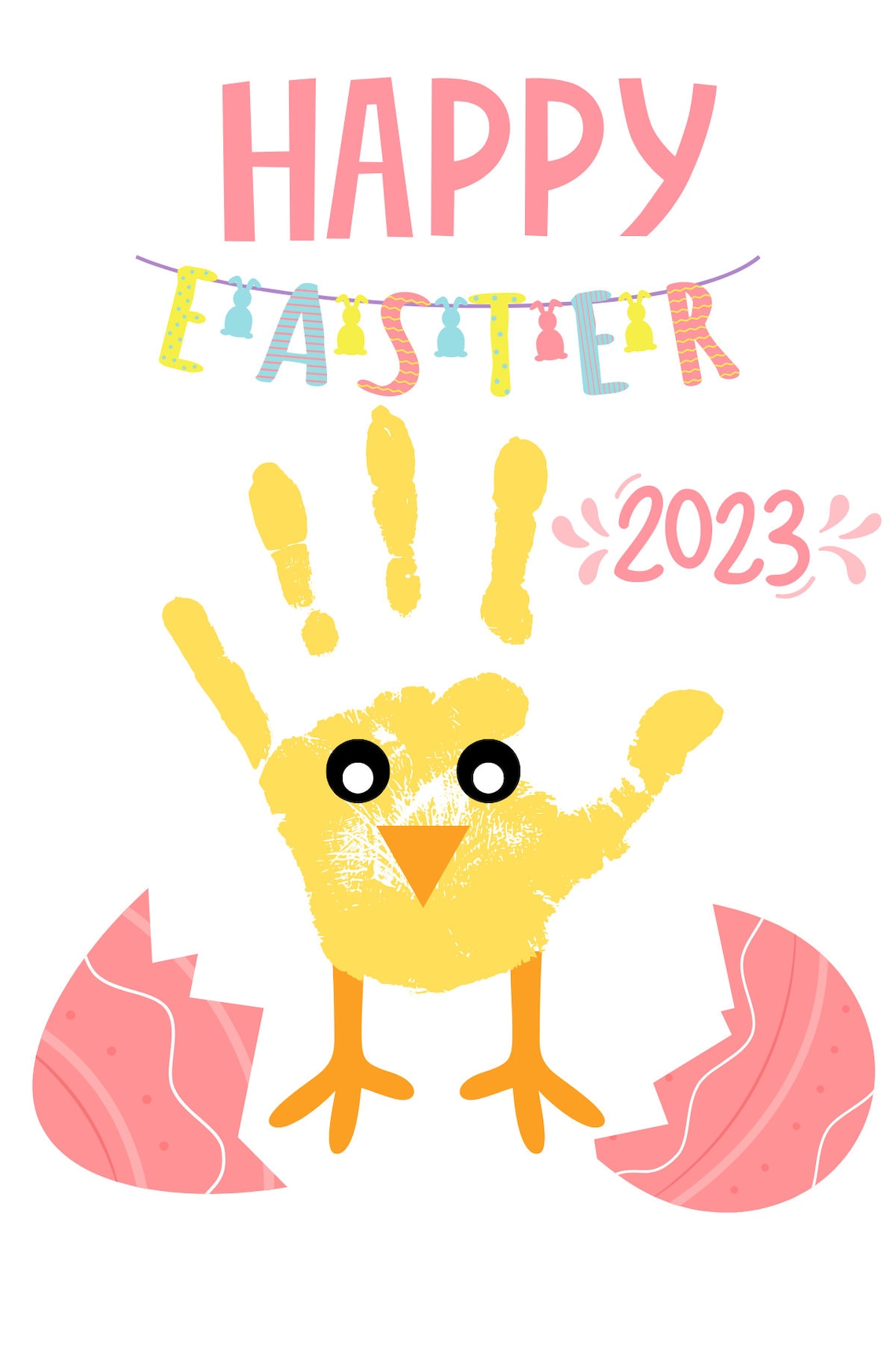 Easter Handprint Craft - Etsy