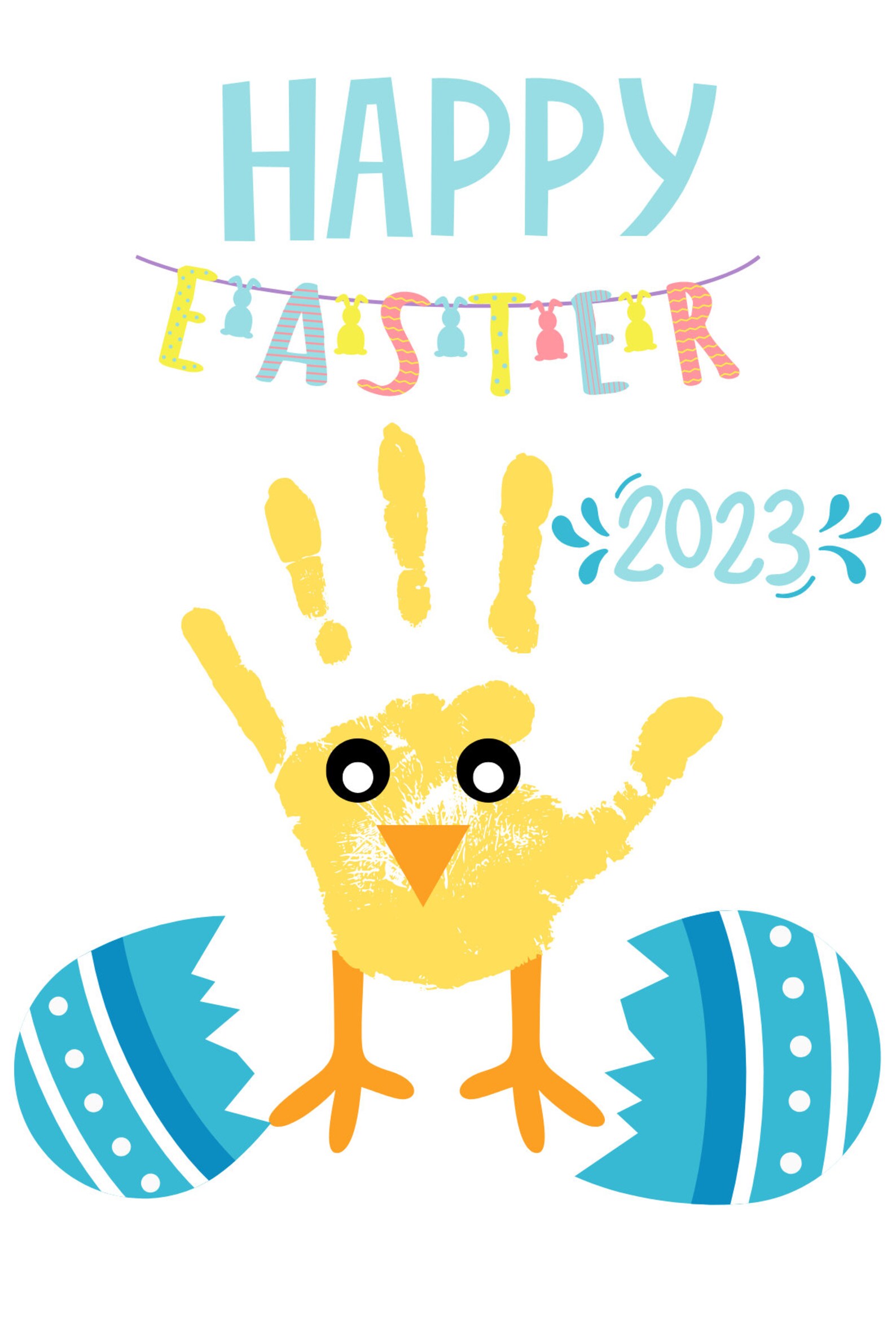 Easter Handprint Craft - Etsy