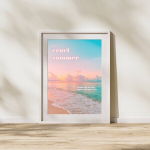 Taylor Swift Cruel Summer Digital Print Surprise Song taylor Swift Song ...