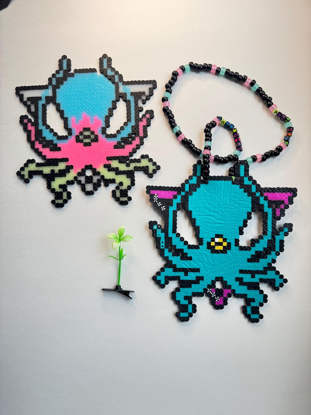 Trippy DDD Truth Perler Bead Necklace Deep, Dark, and Dangerous, EDM ...