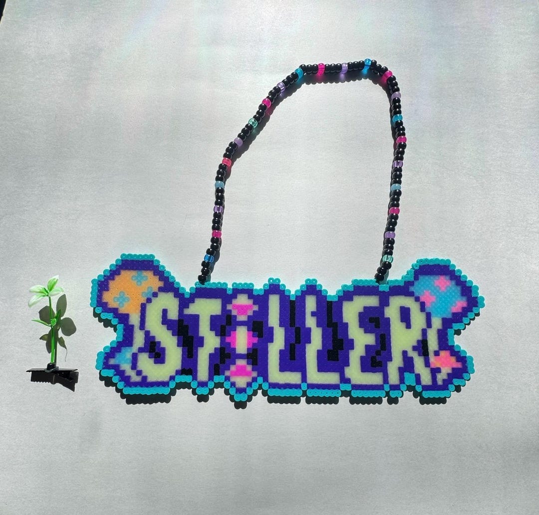 Steller EDM DJ Perler, Perler Bead Necklace, Rave Perler, Rave Fit ...
