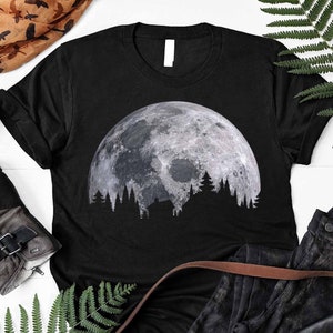 Moon Shirt, Moon Bohemian Shirt, Gift for Moon Lover, Moon T-shirt ...