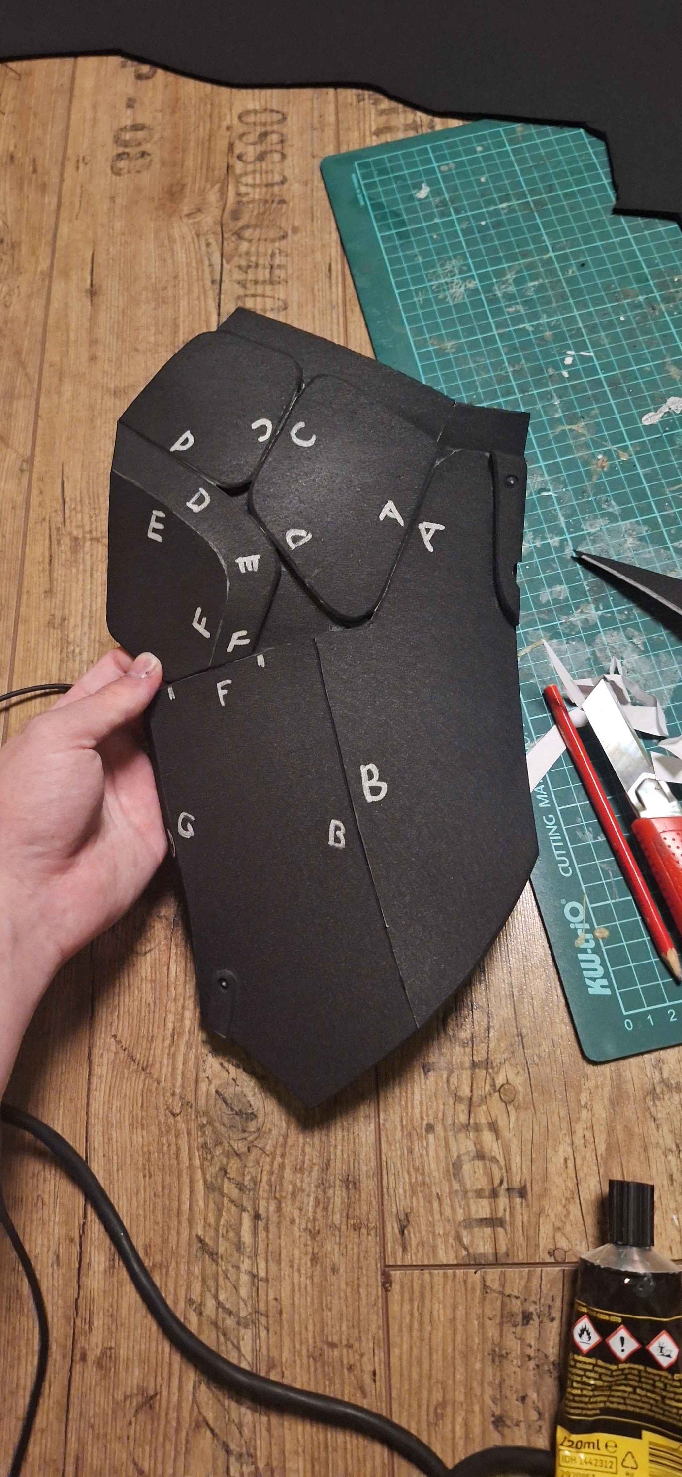 EVA Foam Base Shoulder Armor Templates - Etsy