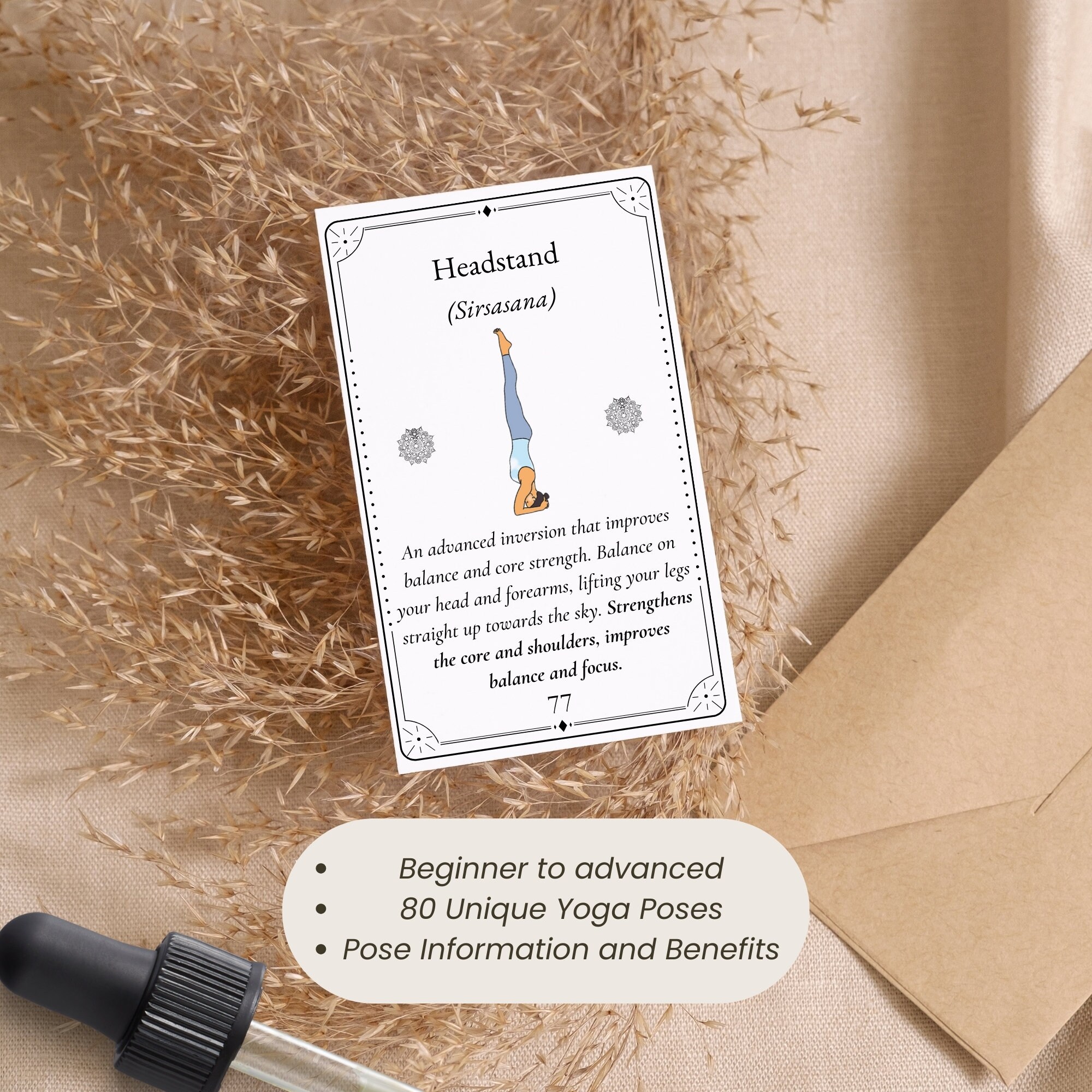 80 Printable Yoga Pose Cards: Beginner to Advanced (PDF) - Etsy
