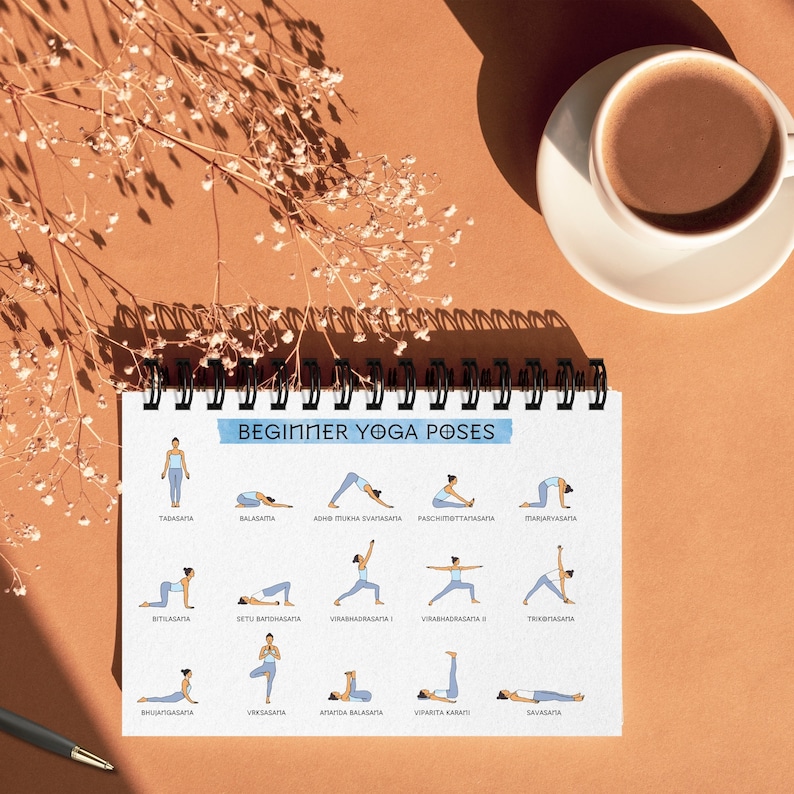 Beginner Yoga Poses Guide: Yoga Wall Art (digital Download) - Etsy