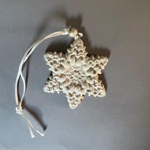 Ceramic Snowflake Ornaments, Handmade Snowflake Ornaments, Ornament ...