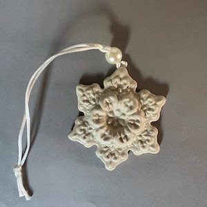 Ceramic Snowflake Ornaments, Handmade Snowflake Ornaments, Ornament ...
