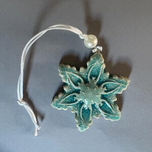 Ceramic Snowflake Ornaments, Handmade Snowflake Ornaments, Ornament ...