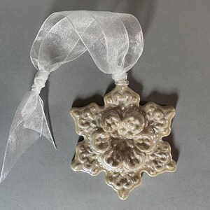 Ceramic Snowflake Ornaments, Handmade Snowflake Ornaments, Ornament ...