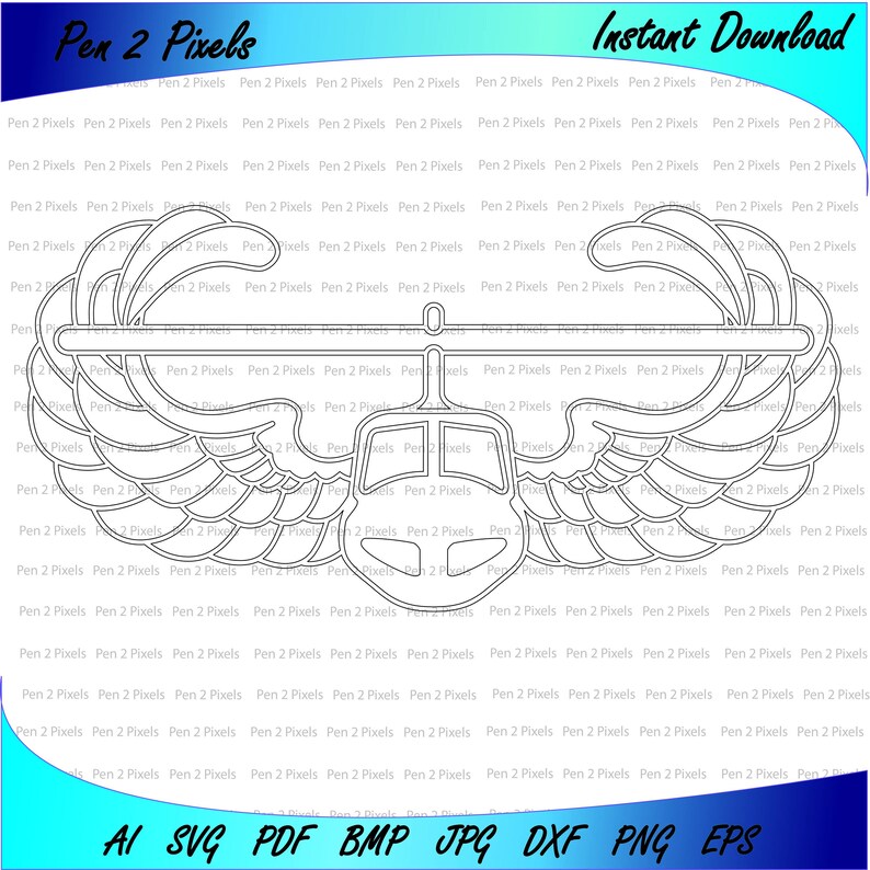 Air Assault, Silhouette Digital Download, Cut, Engraving, Bmp, Dxf, Eps ...