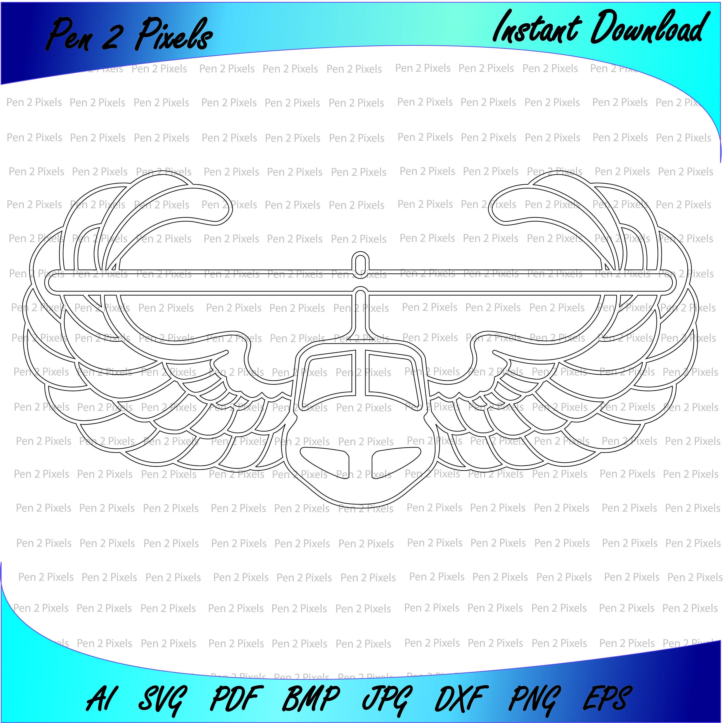 Air Assault, Silhouette Digital Download, Cut, Engraving, Bmp, Dxf, Eps ...