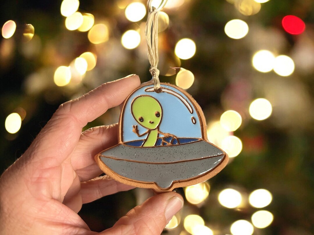 UFO Alien Ornament (color Variations) - Etsy