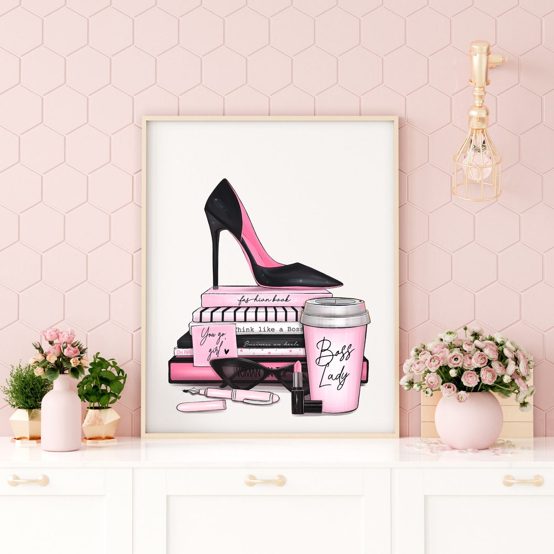 Boss Lady Fashion Print, Girl Boss Office Decor (digital Download) - Etsy