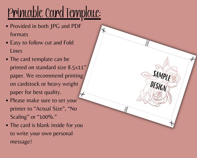 Cross Printable Card, Printable Cross Card, 5x7 Card, Instant Download ...