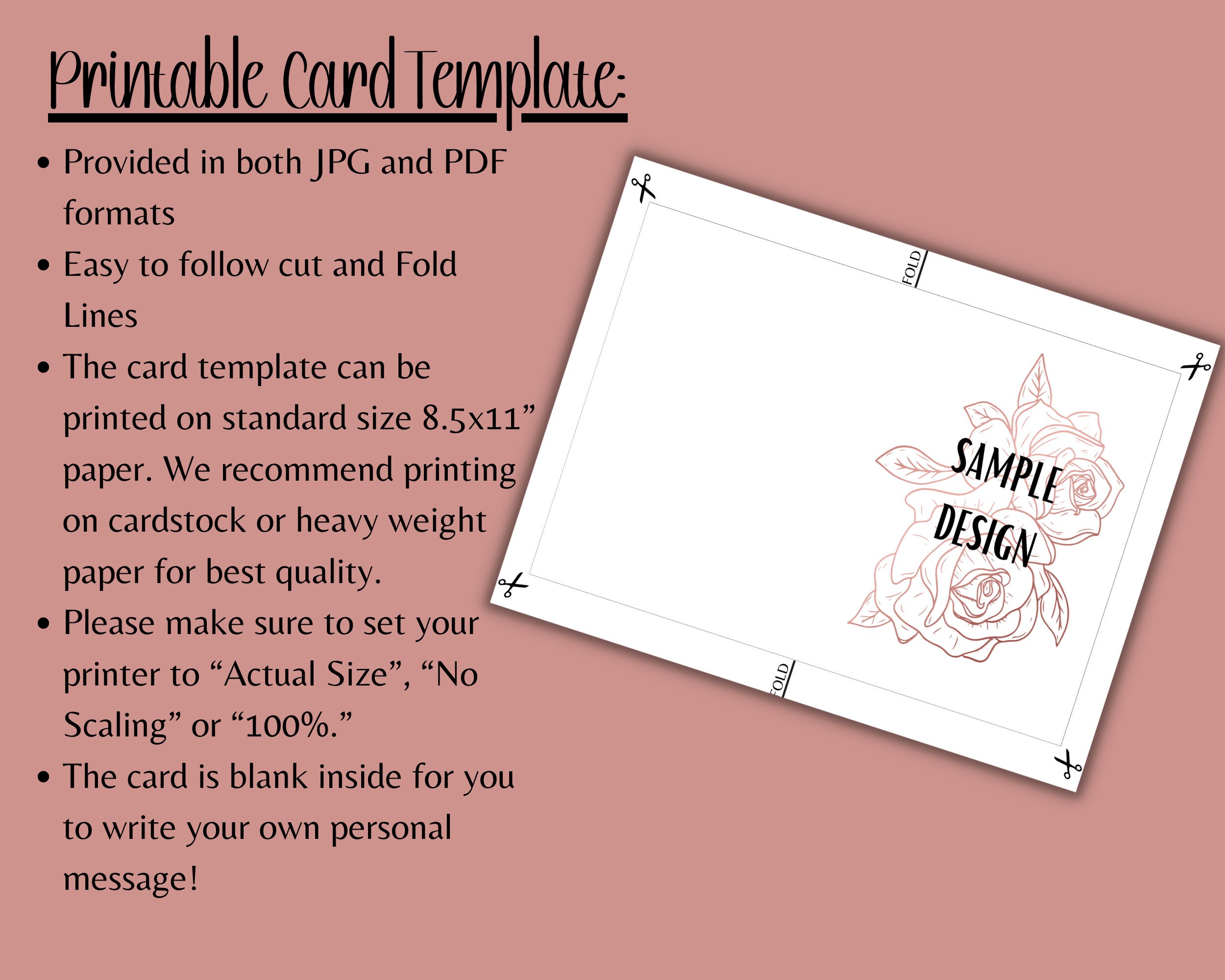 Cross Printable Card, Printable Cross Card, 5x7 Card, Instant Download ...