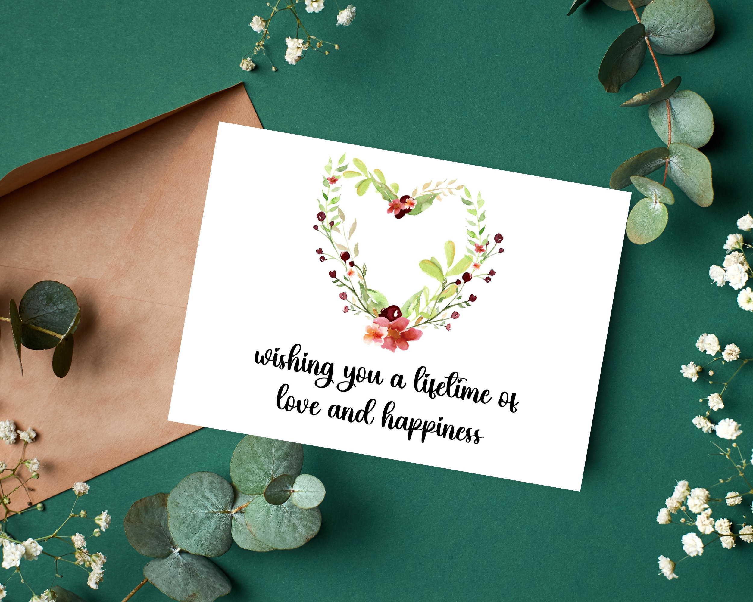 Wedding Congrats Card, Printable Wedding Card, Cute Wedding Card, Gift ...