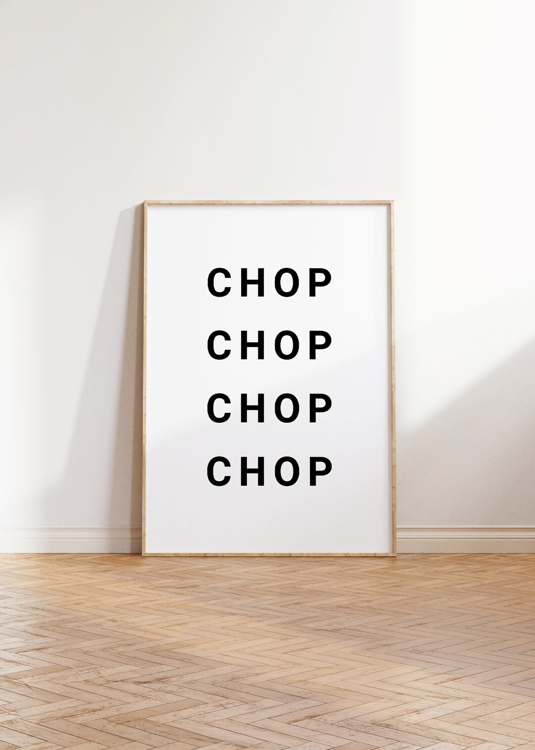 Chop Chop Chop Kitchen Minimal Digital Download Wall Art - Etsy