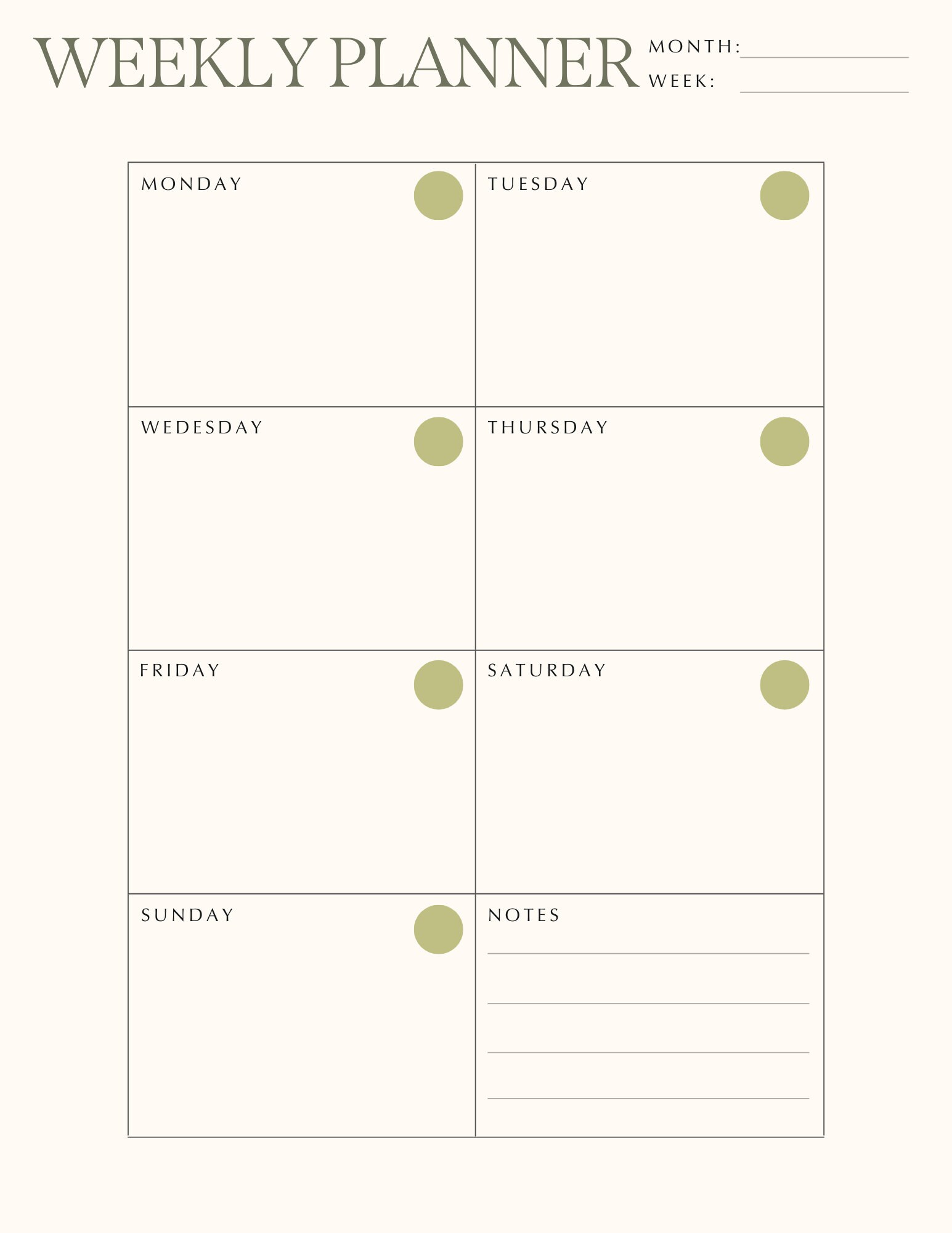 Daily Weekly Monthly Printable Planner Pack - Etsy