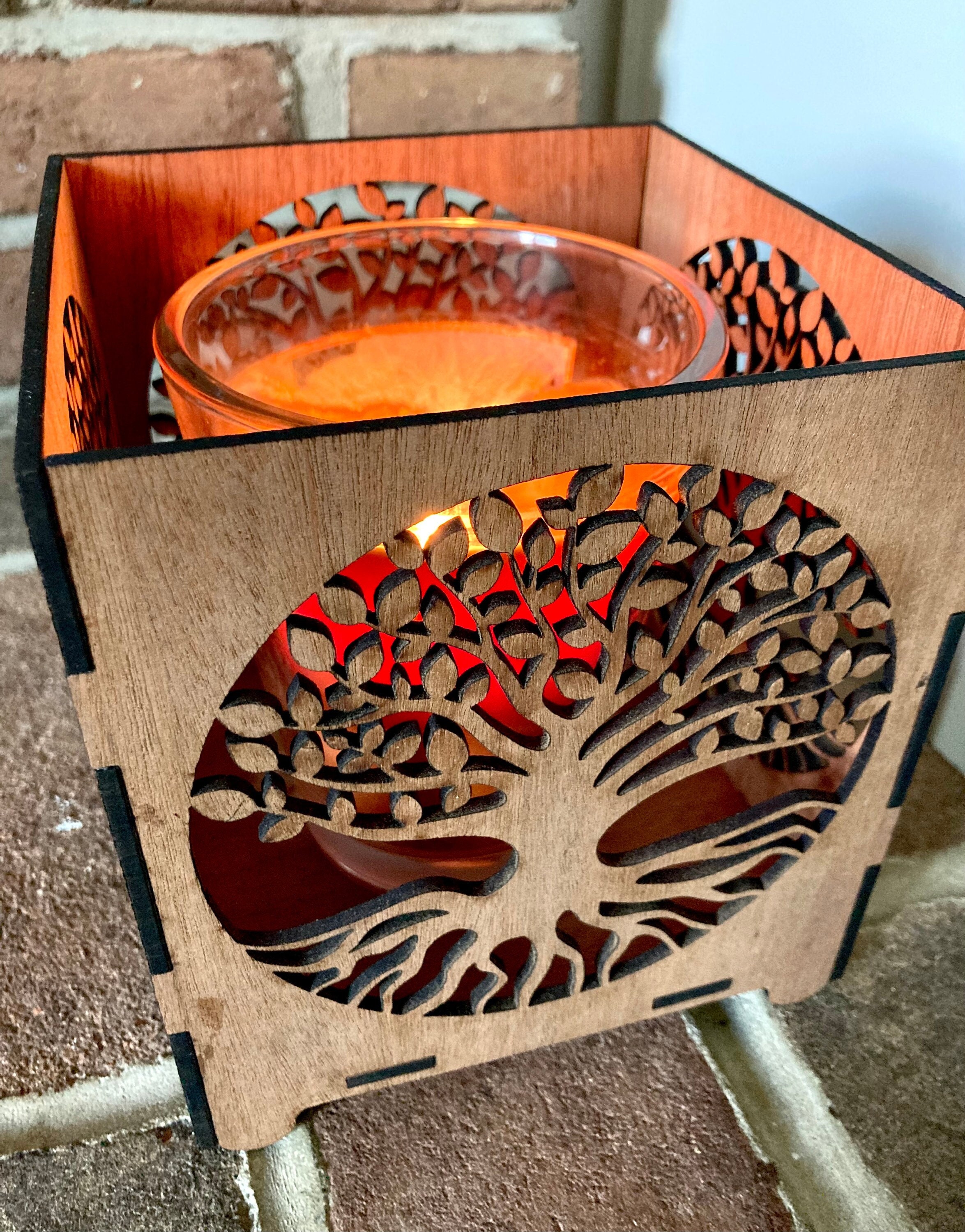 Tree of Life Candle Holder, Yggdrasil Lantern, Wiccan Planter, Witchy ...