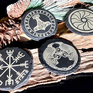Norse Coasters - Pagan Coasters - Viking Coasters - Father’s Day ...