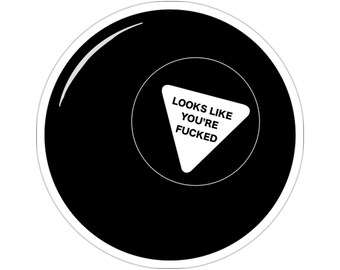 Magic 8 Ball Sticker - Etsy
