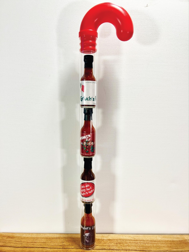 Christmas Hot Sauce Sampler – Candy Cane Gift, Spicy Stocking Stuffer ...