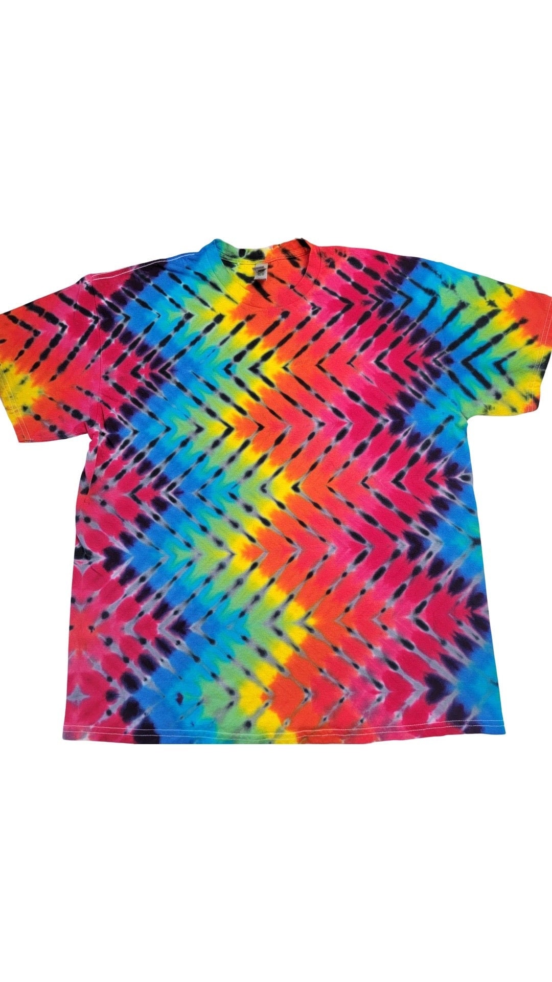 Rainbow Chevron Pleat Art Tie Dye - Etsy