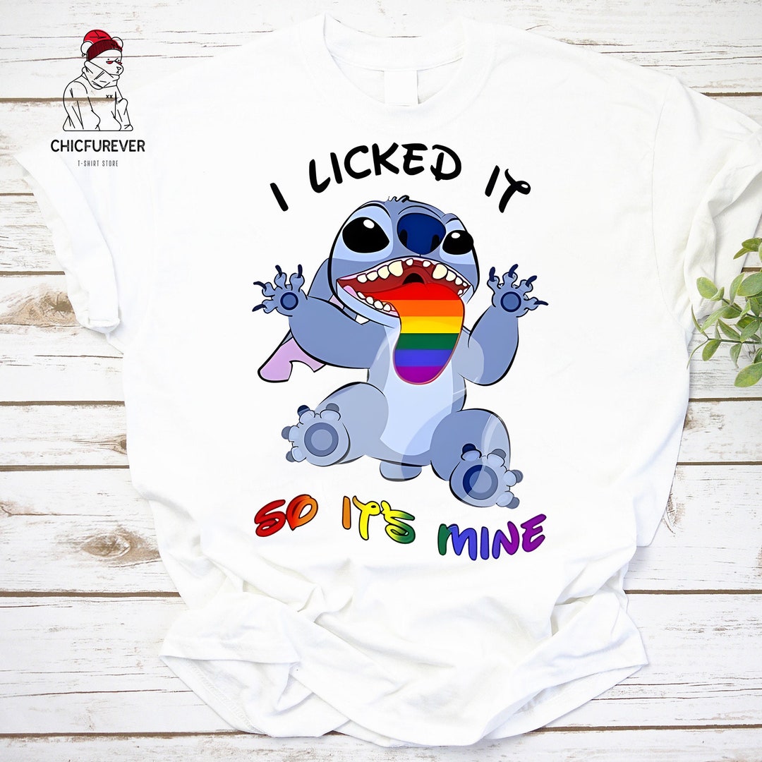 I Love Movie Lilo and Stitch Lgbt Pride I Licked It so It Mine Lesbian ...
