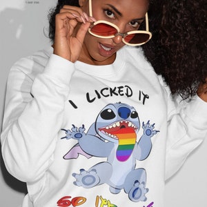 I Love Movie Lilo and Stitch Lgbt Pride I Licked It so It Mine Lesbian ...