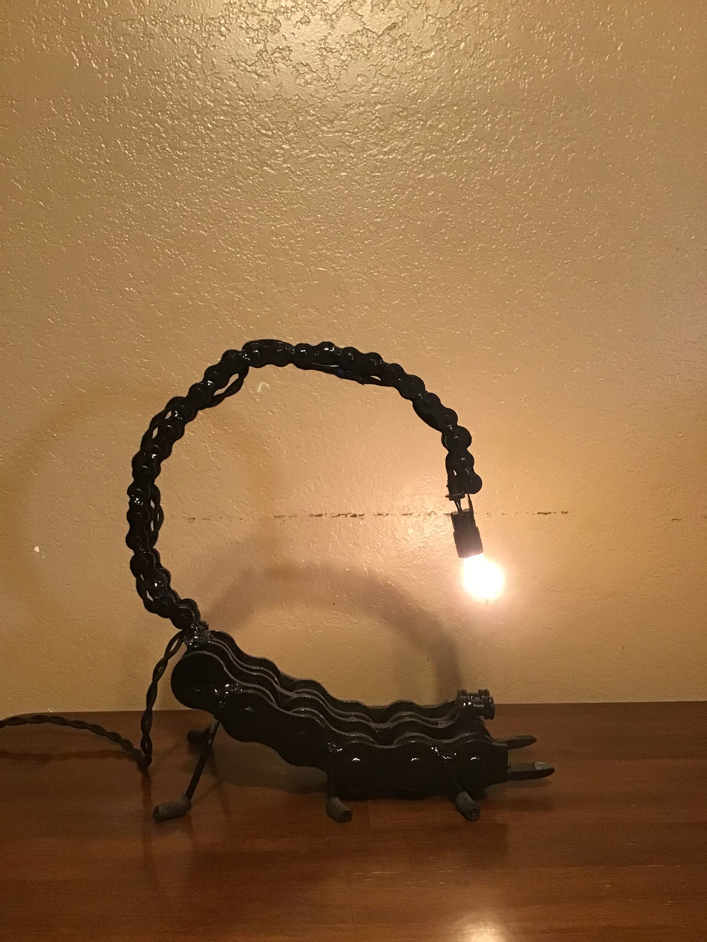 Scorpion Lamp Made From Chain - Etsy