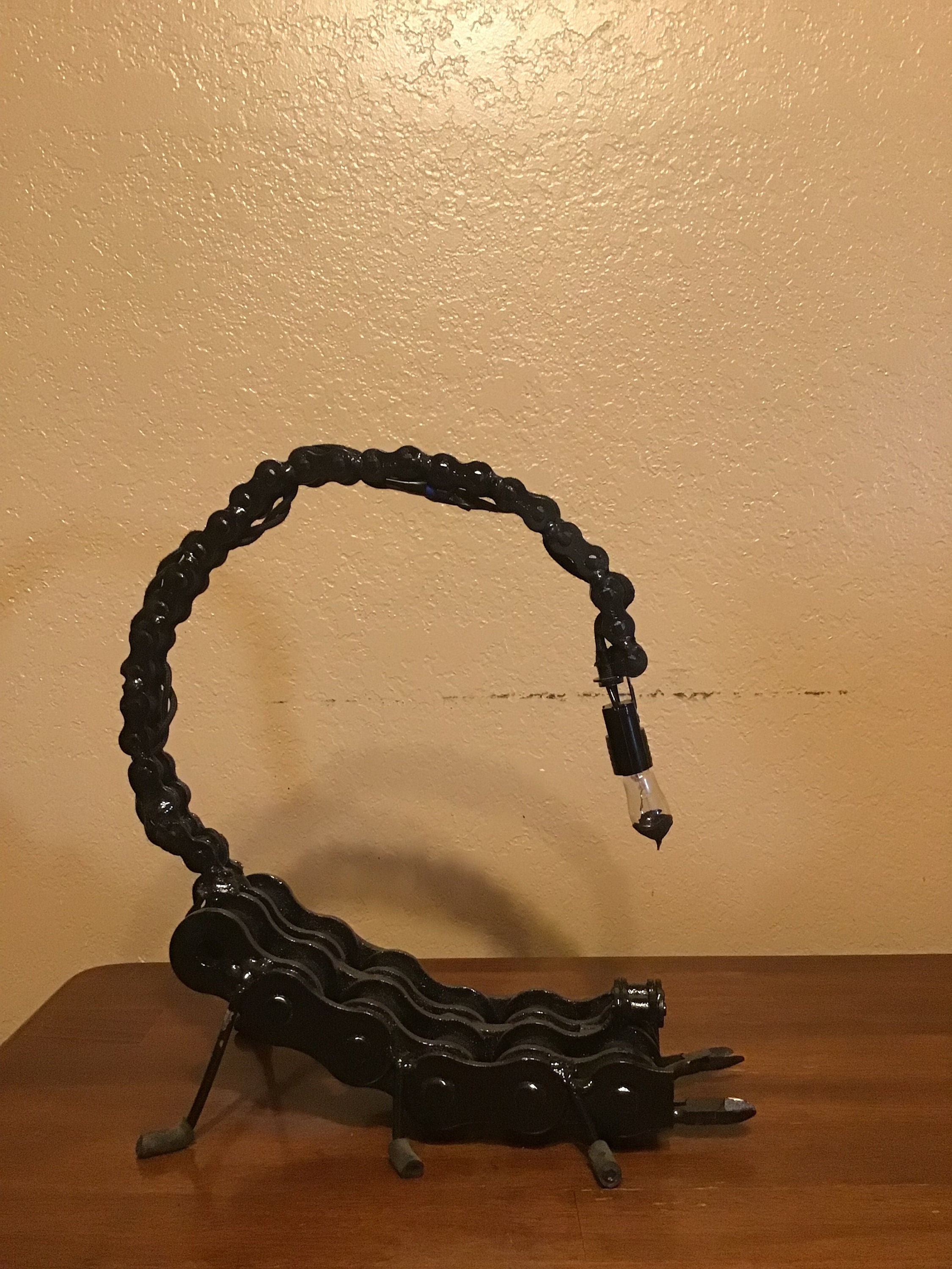 Scorpion Lamp Made From Chain - Etsy