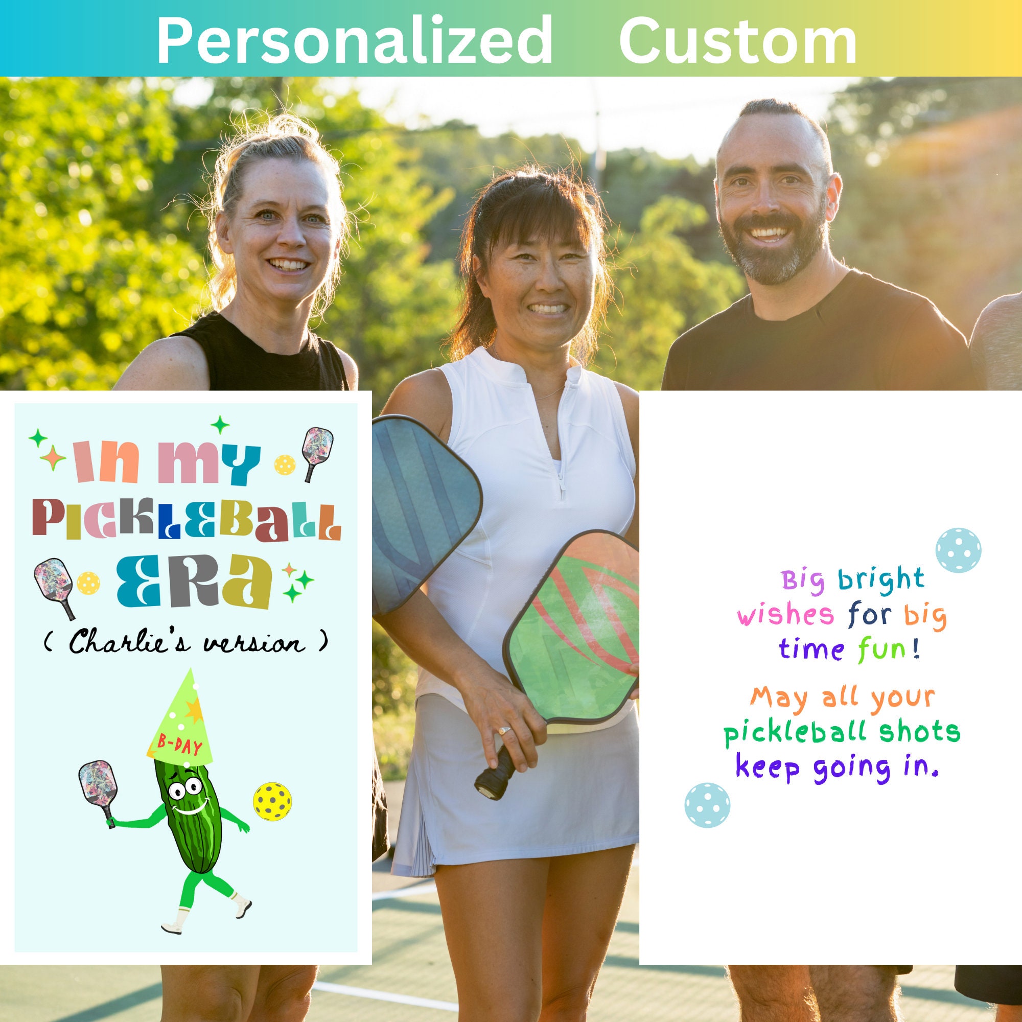 In My Era Pickleball Card Custom Pickleball Gifts for Pickleball ...