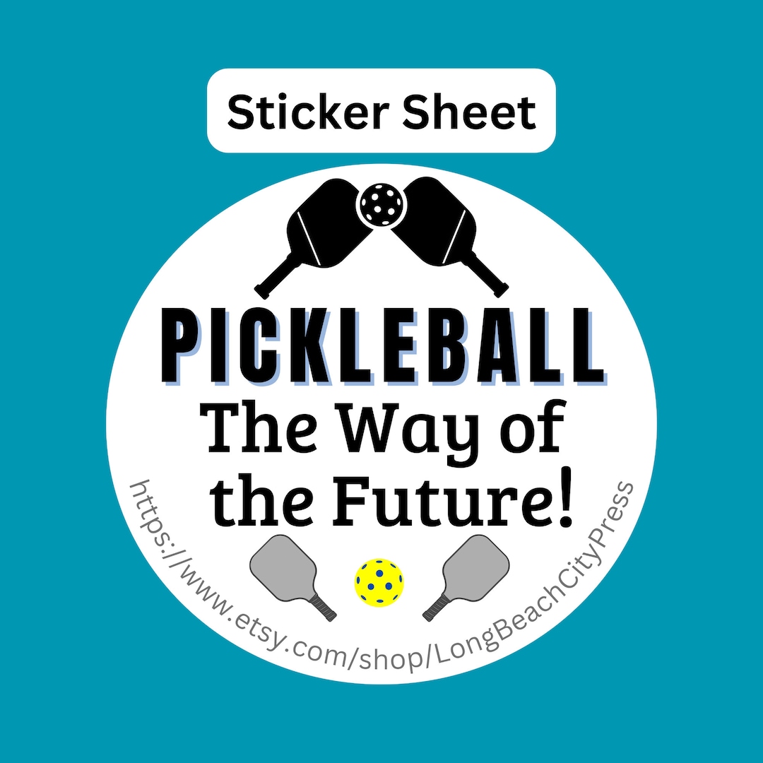 Pickleball Sticker Sheet Gifts for Pickleball Pickleball Gifts for ...