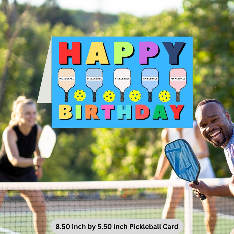 Funny Pickleball Birthday Card Pickleball Card Pickleball Gifts for ...