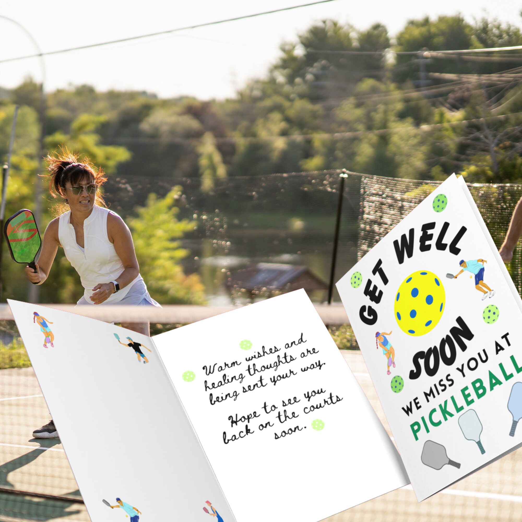 Pickleball Get Well Card Pickleball Gifts for Pickleball Playing ...