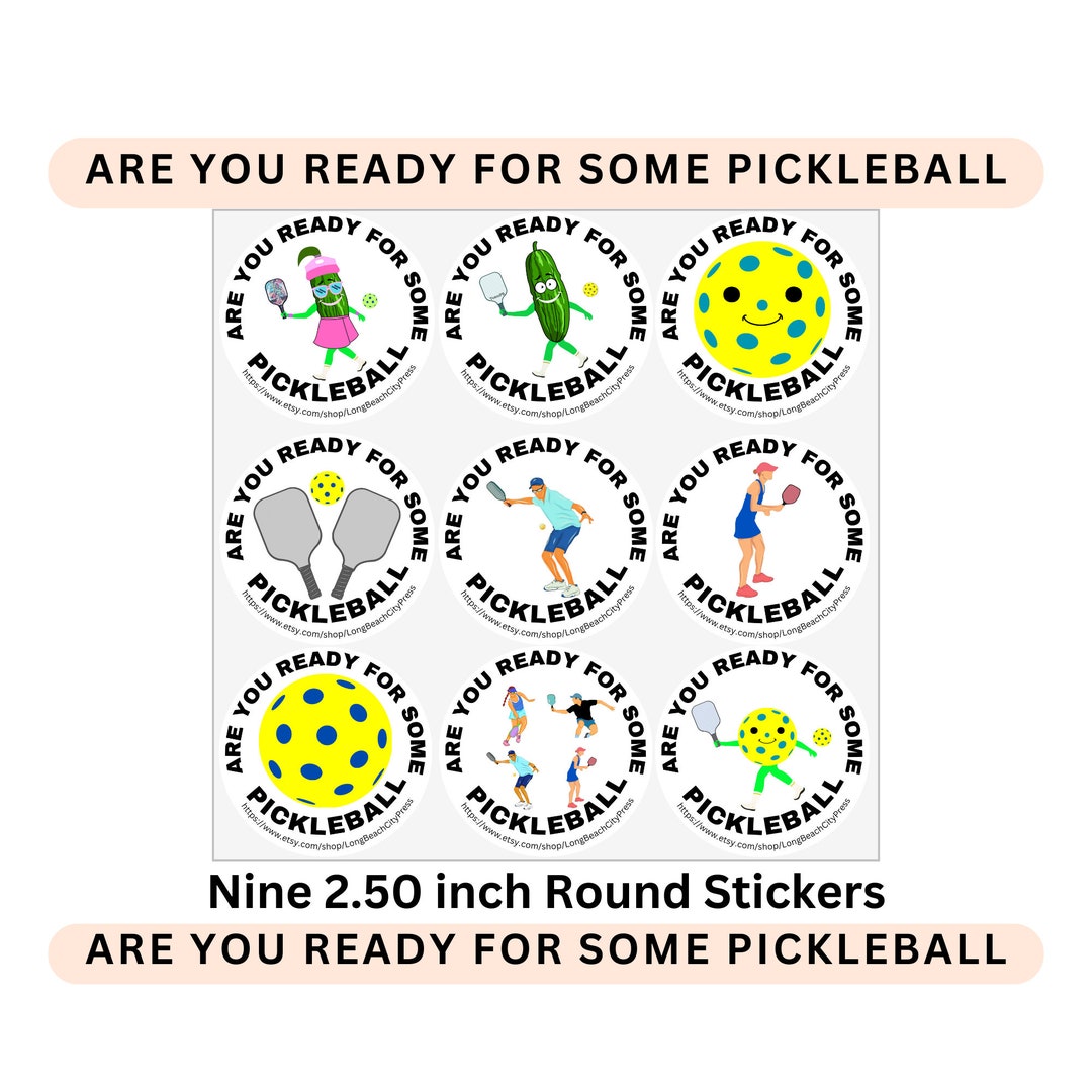 Pickleball Sticker Sheet Gifts for Pickleball Pickleball Gifts for ...