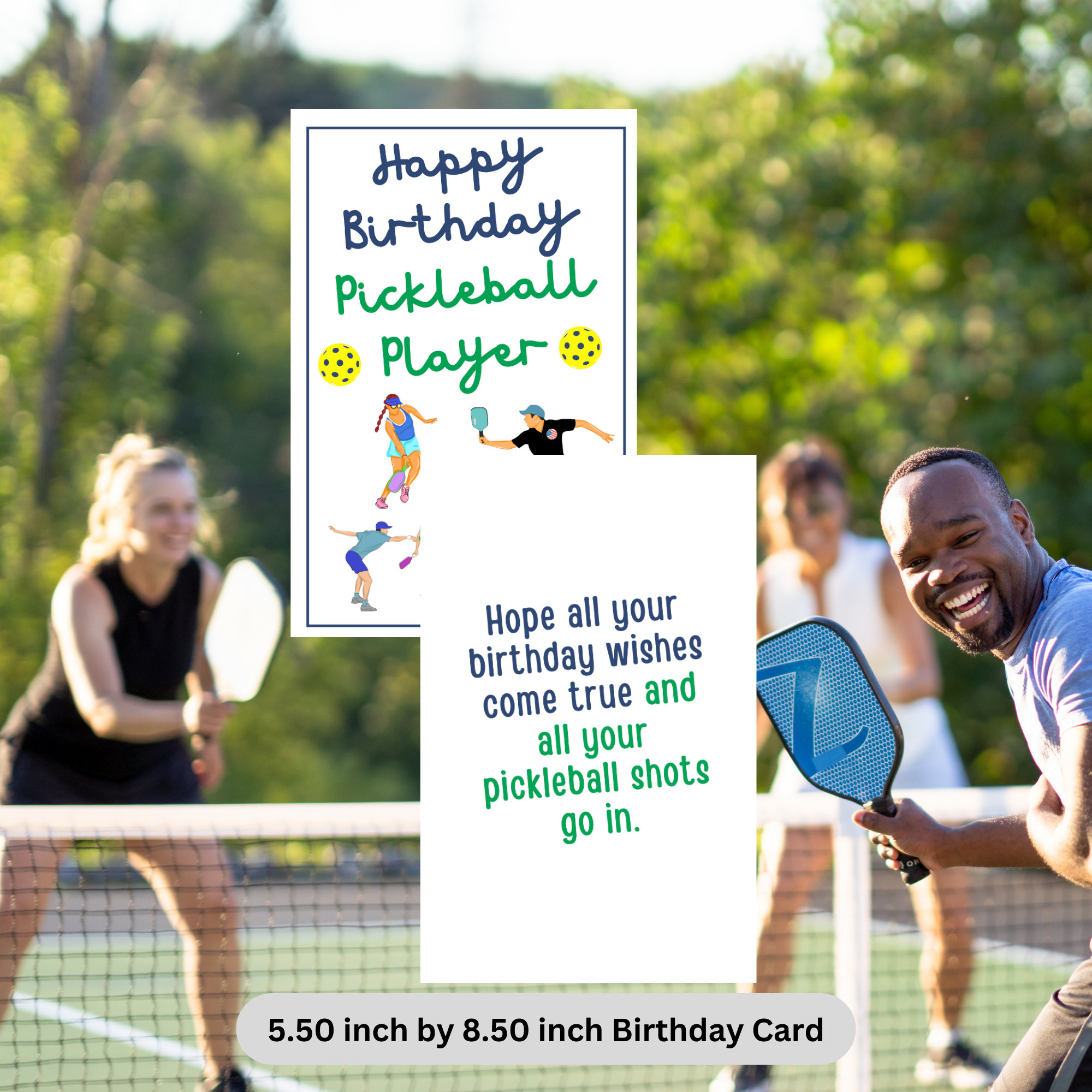 Funny Pickleball Birthday Card Pickleball Gifts Cute Pickleball Gift ...