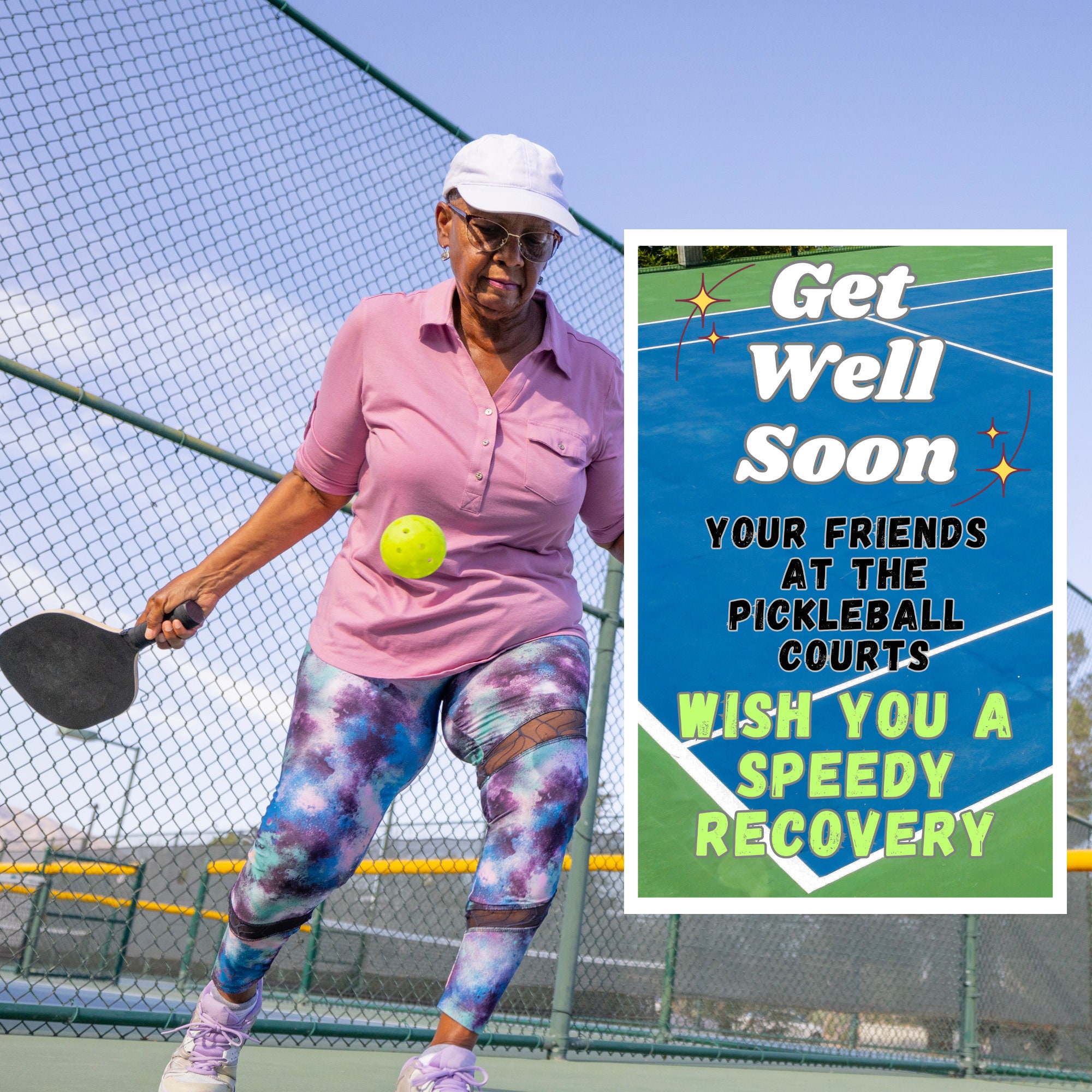 Pickleball Get Well Card Pickleball Gifts for Pickleball Playing ...