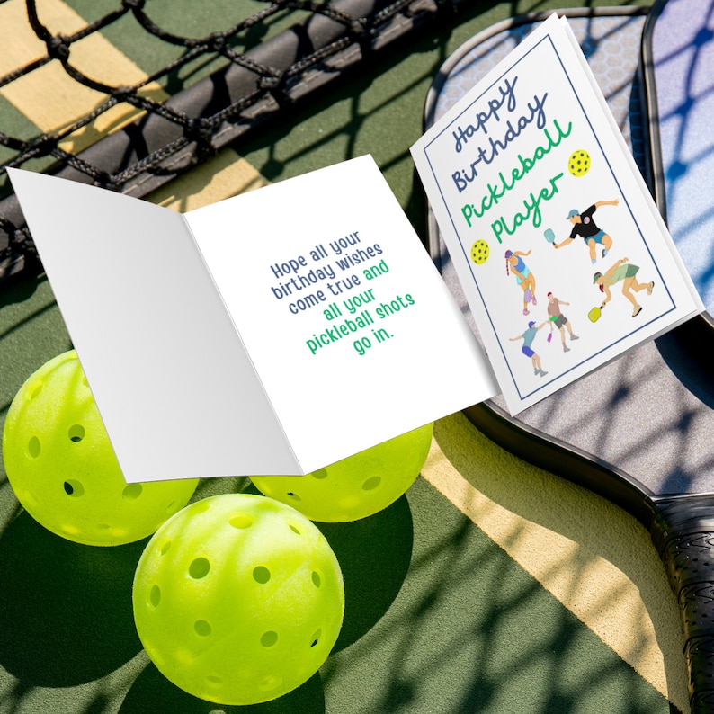 Funny Pickleball Birthday Card Pickleball Gifts Cute Pickleball Gift ...