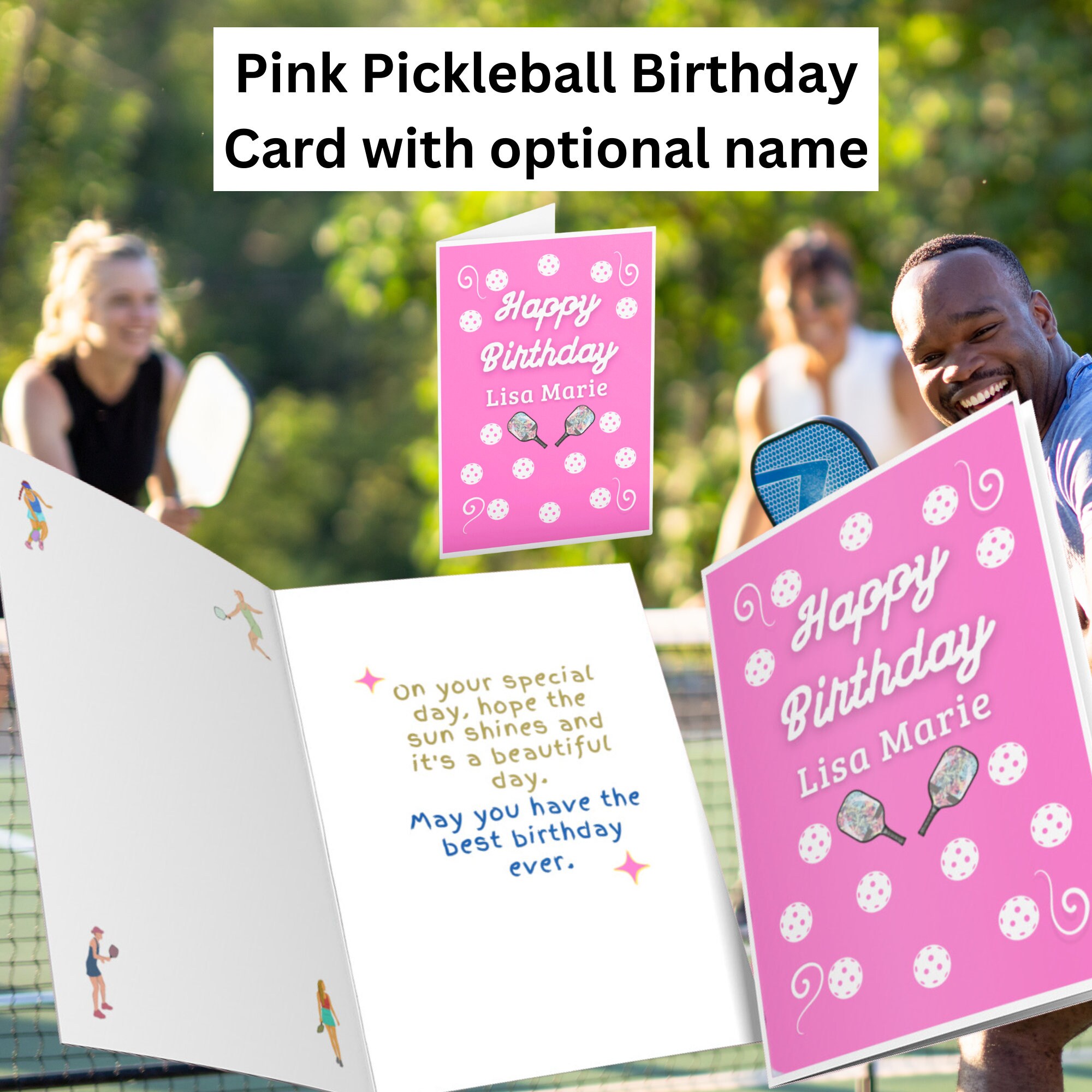 Pickleball Birthday Card Pickleball Card Gifts for Pickleball - Etsy