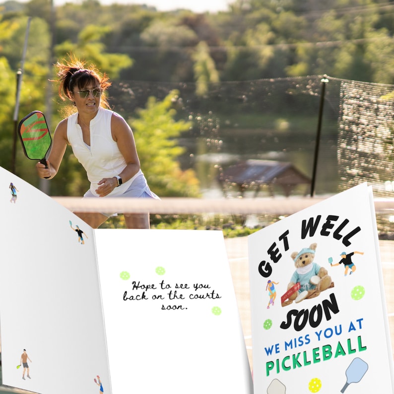 Pickleball Get Well Card Pickleball Gifts for Pickleball Playing ...