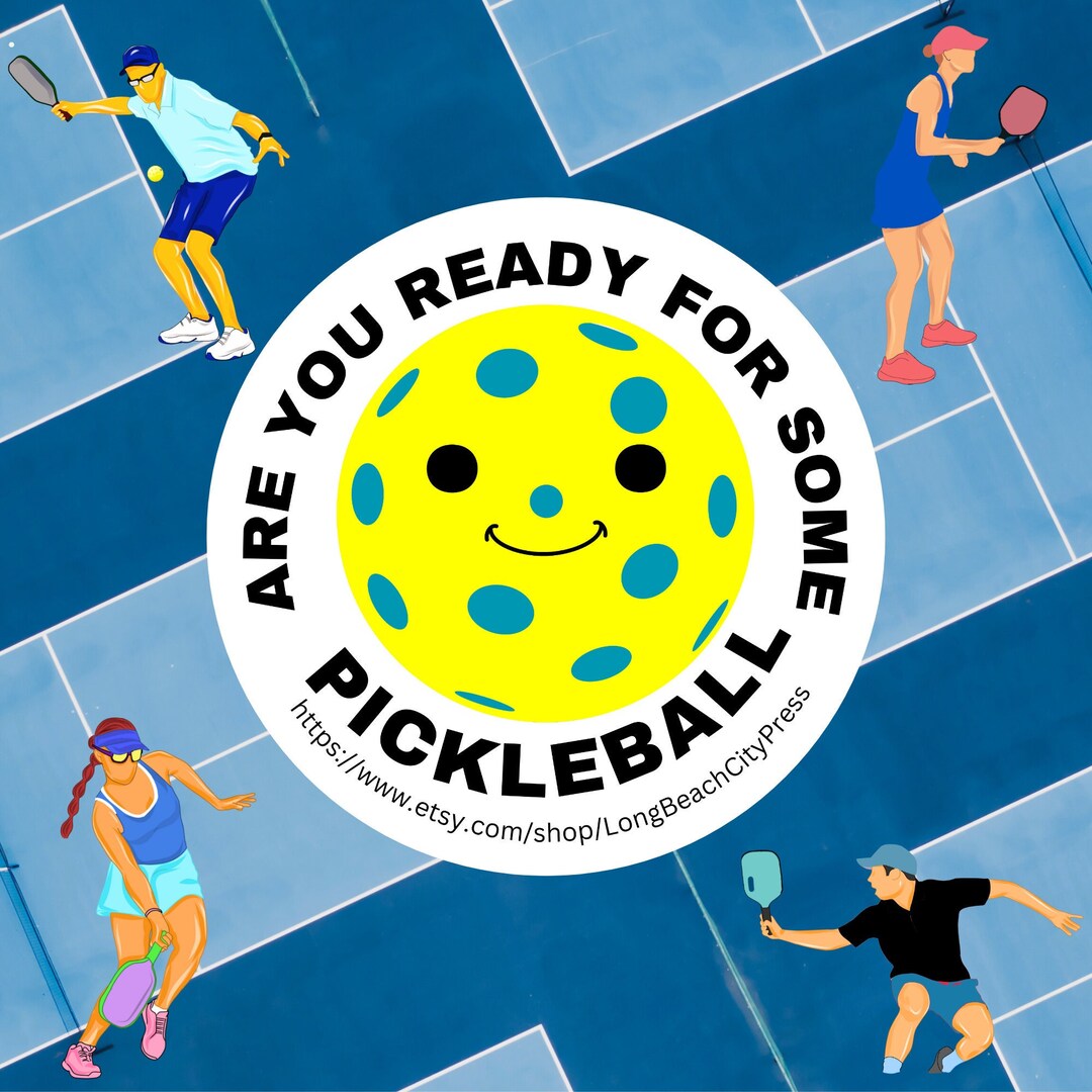 Pickleball Sticker Sheet Gifts for Pickleball Pickleball Gifts for ...
